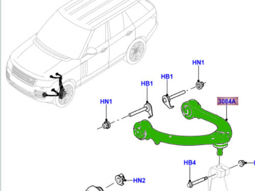 LAND ROVER FRONT CONTROL ARM UPPER LH STANDARD RANGE ROVER 13 ON ...