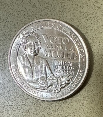 Voto Para La Mujer Quarter Coin 2022 D Nina Otero Warren | eBay