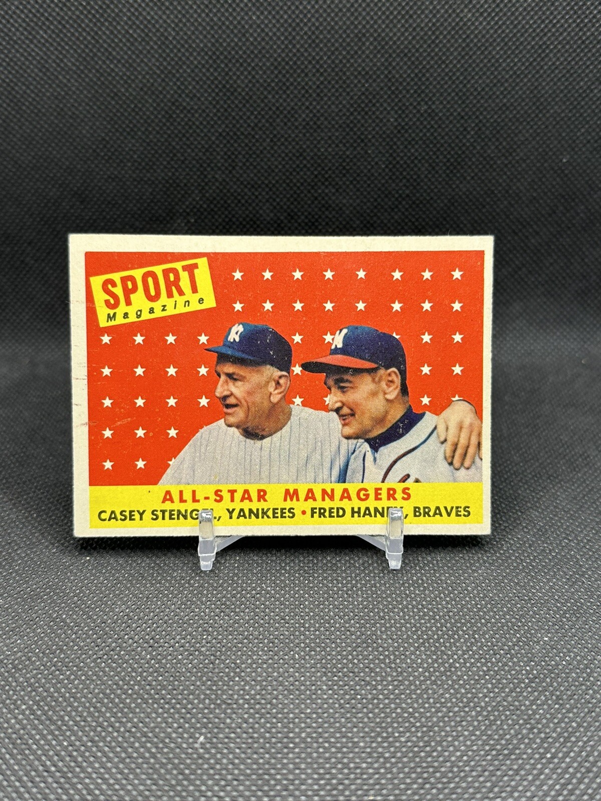 All-Star Managers 1958 Topps Casey Stengel / Fred Haney #475 Good GR | eBay