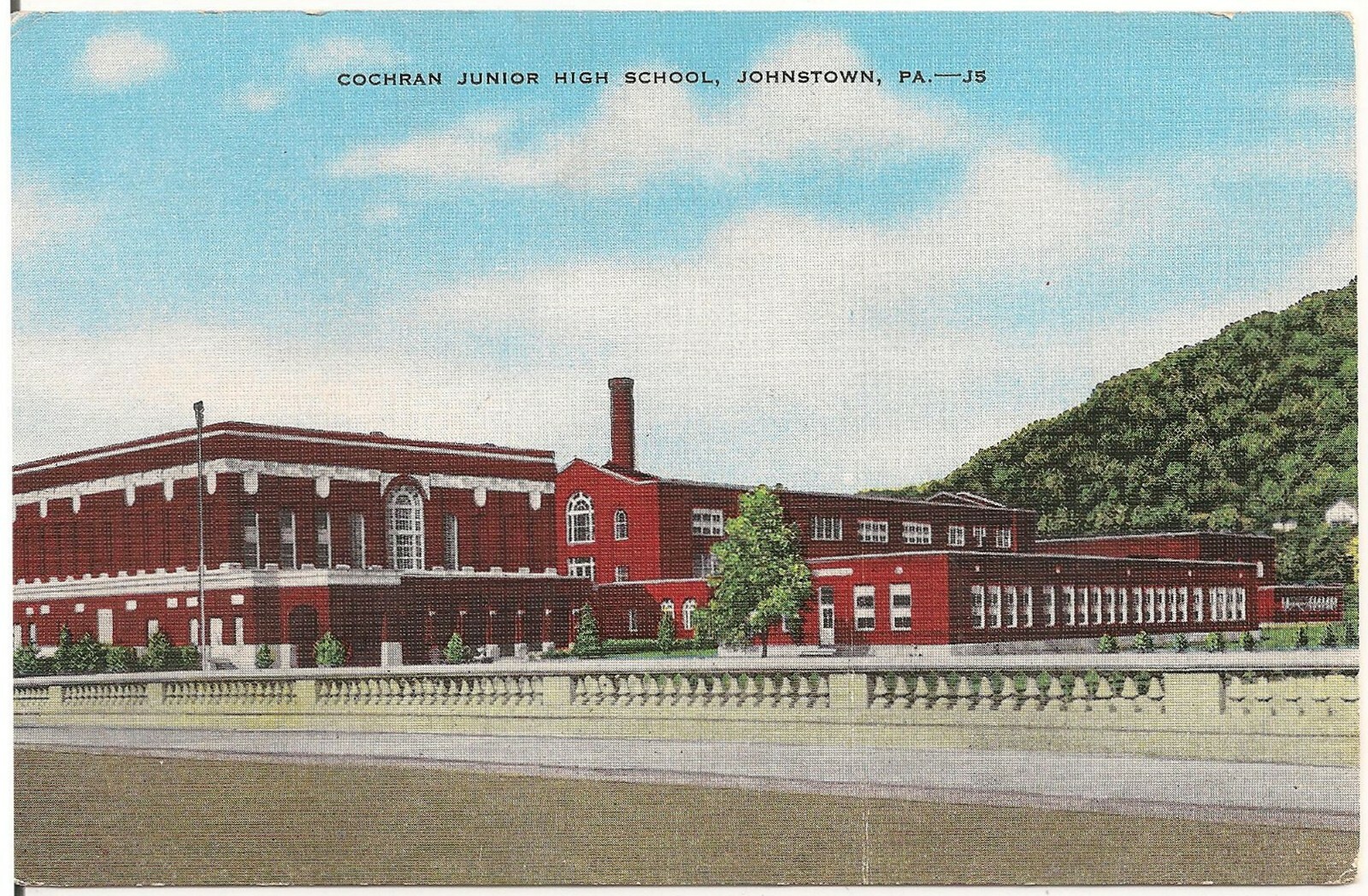 Cochran Junior High School in Johnstown PA Postcard | eBay