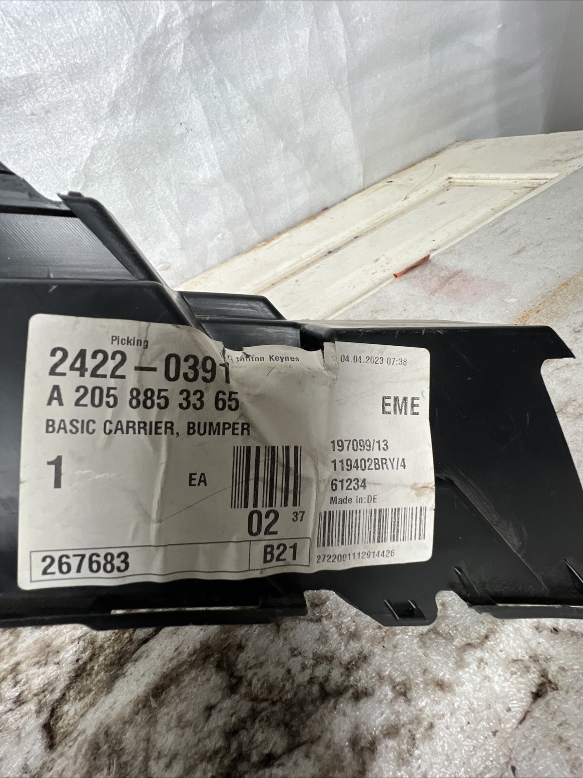 Mercedes-Benz C-class W205 Front Bumper Lower Bracket A2058853365 ...