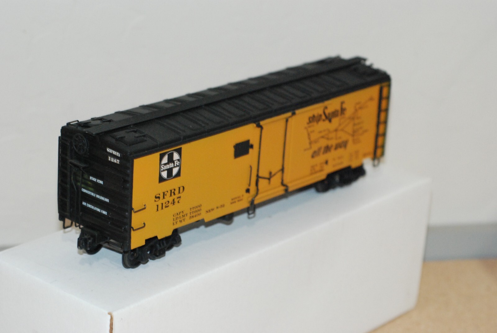 O Scale Brass 2 Rail USH/MG #246 ATSF Steel Reefer - Nice Paint & Condition! | eBay