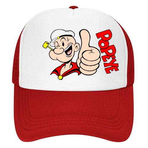 Popeye Hat Adjustable Meshback Snapback Trucker Hat Funny Hat Anime ...