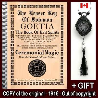 antique book grimoire magic rare esoteric manuscript occultism goetia ...