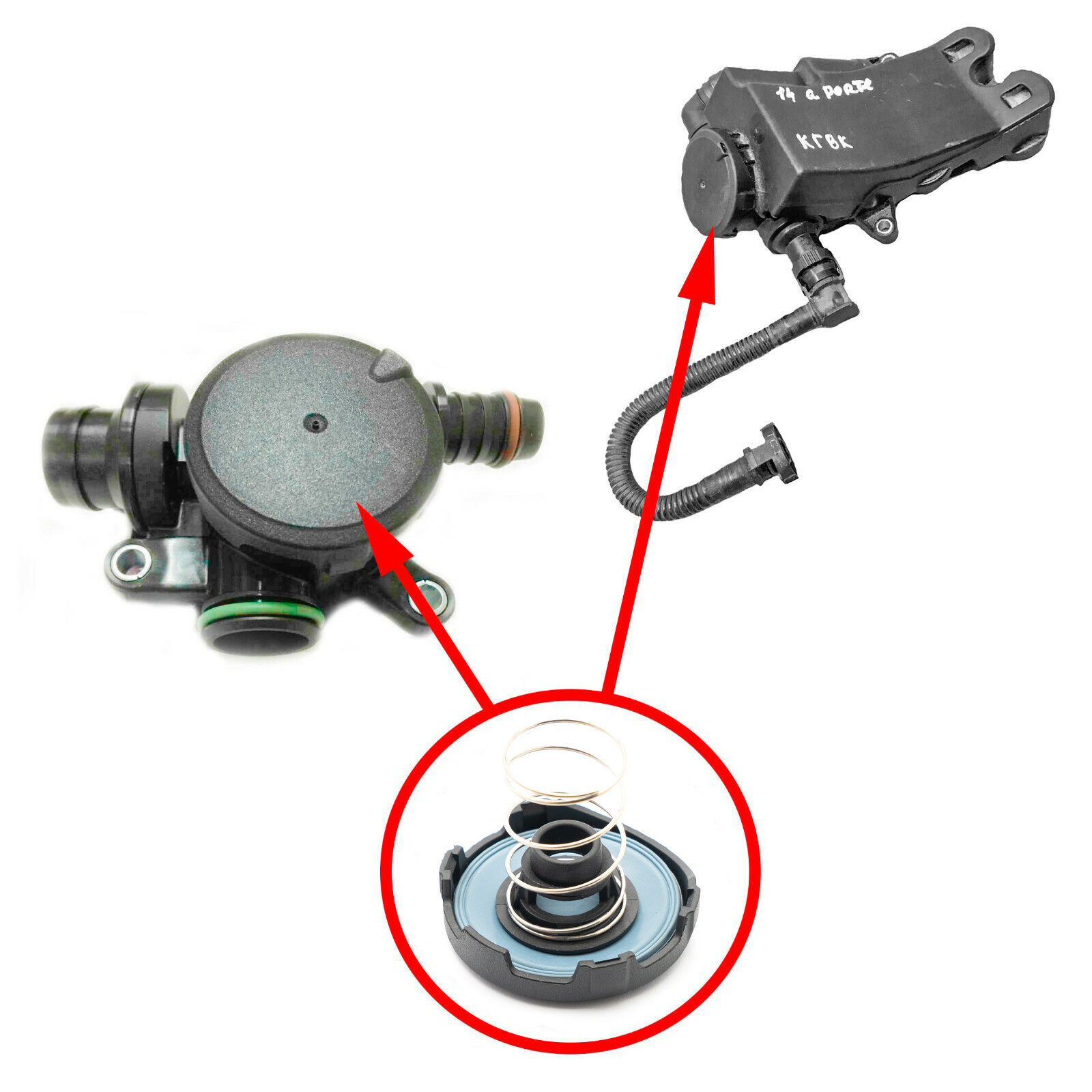 Maserati Ghibli Levante Quattroporte Oil Separator Repair Kit 293162 ...