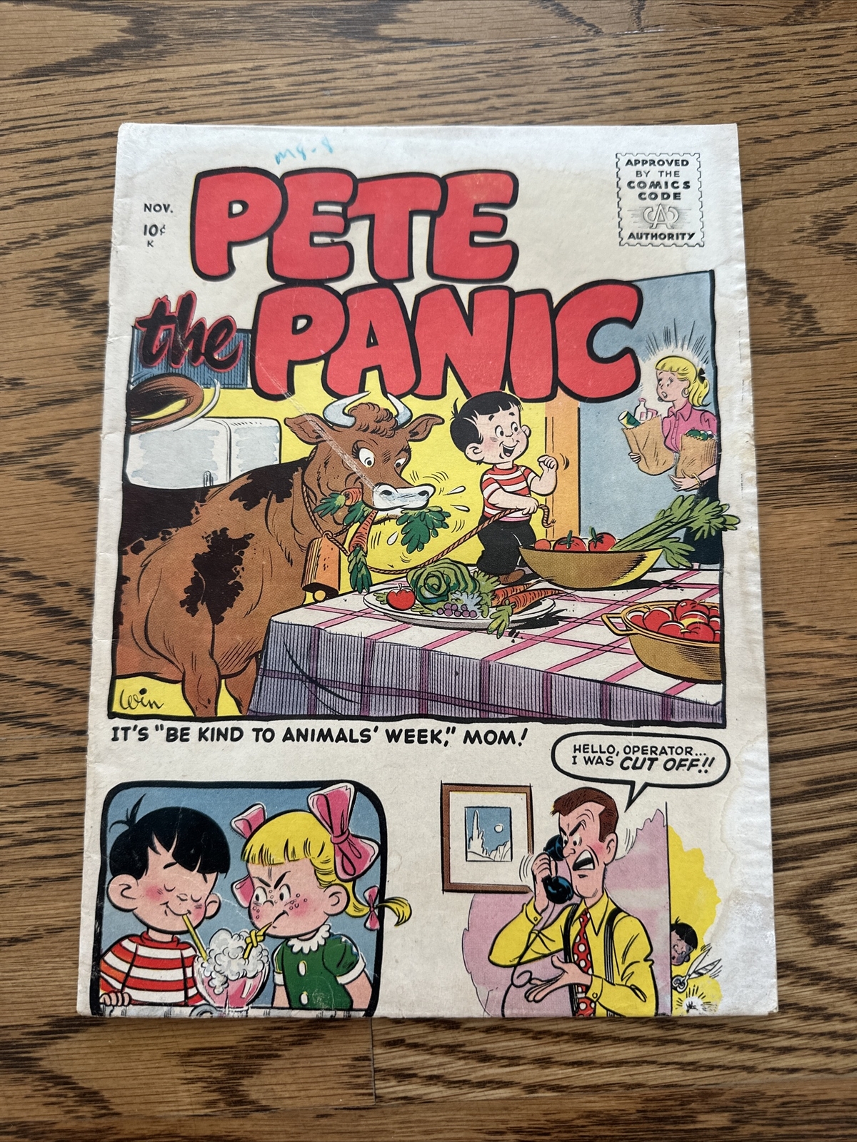 Pete The Panic #1 (Stanmor 1955) 1st & Only Rare Issue! Dennis The ...