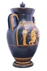 Dionysus Ariadne & Satyrs Amphora Vase Copy Ancient Greek Pottery ...