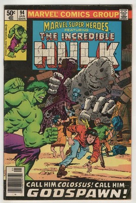 Marvel Super-Heroes #94 Hulk battles a mighty Colossus! | eBay