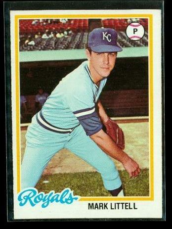 Vintage 1978 TOPPS Baseball Trading Card #331 MARK LITTELL Kansas City ...