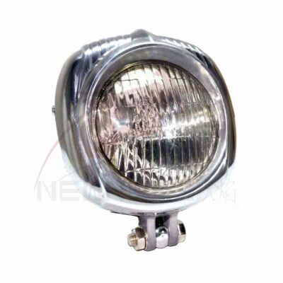 Motorcycle Polish Headlight Hi/Lo Beam Sealed Beam For Harley Chopper ...