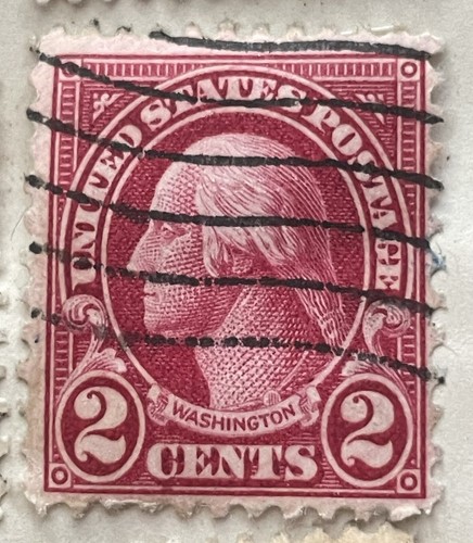 VERY RARE GEORGE WASHINGTON RED 1923 2 CENT STAMP | eBay