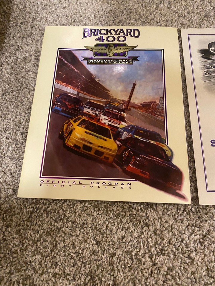 Brickyard 400 Inaugural Race August 6, 1994: Official Program Lineup ...