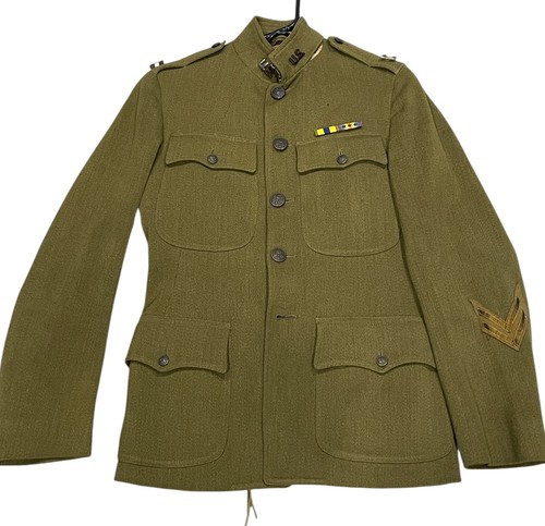 Original WWI US Army Captain Uniform Jacket & Pants Ribbons Bars Pins ...