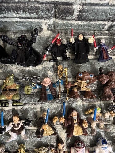 36 Older Star Wars Galactic Heroes Toys Dirge Maul Windy Vader Yoda Obi ...