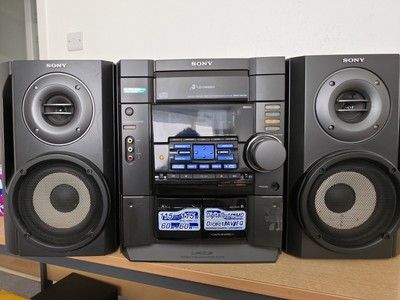 SONY Mini Hifi HCD-RG30 MP3, Tape, 3 CD DISC Player Sound System Video ...