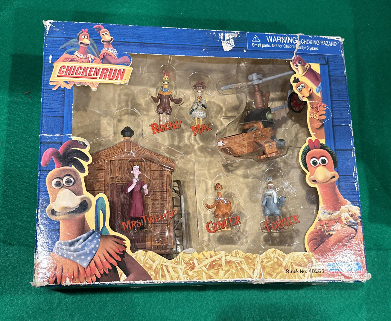 NEW Chicken Run Figures Set Playmates 40283 Rocky Ginger Fowler Mac Mrs ...