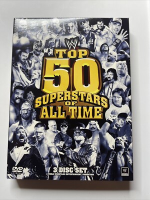WWE: The Top 50 Superstars of All Time (DVD, 2010, 3-Disc Set) WWF WCW ...