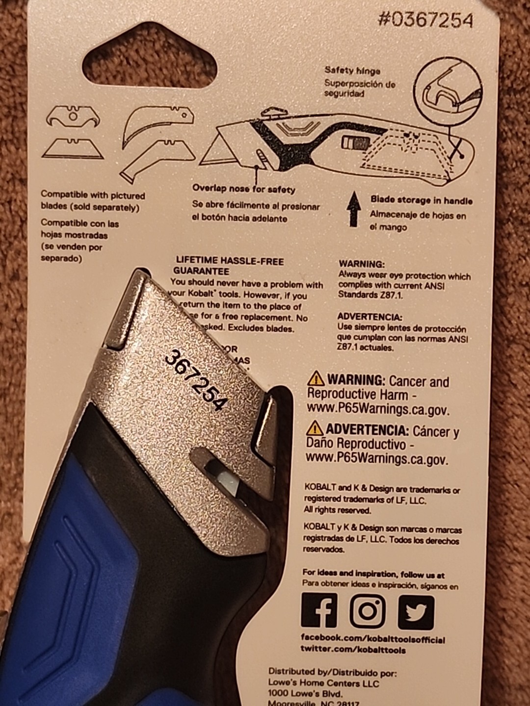 Lot of 2: Kobalt Quick-Open Retractable Utility Knife. Model 55916 | eBay