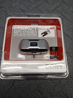 COBY Compact MP3 Stereo Speaker System CSMP23 NWOT | eBay