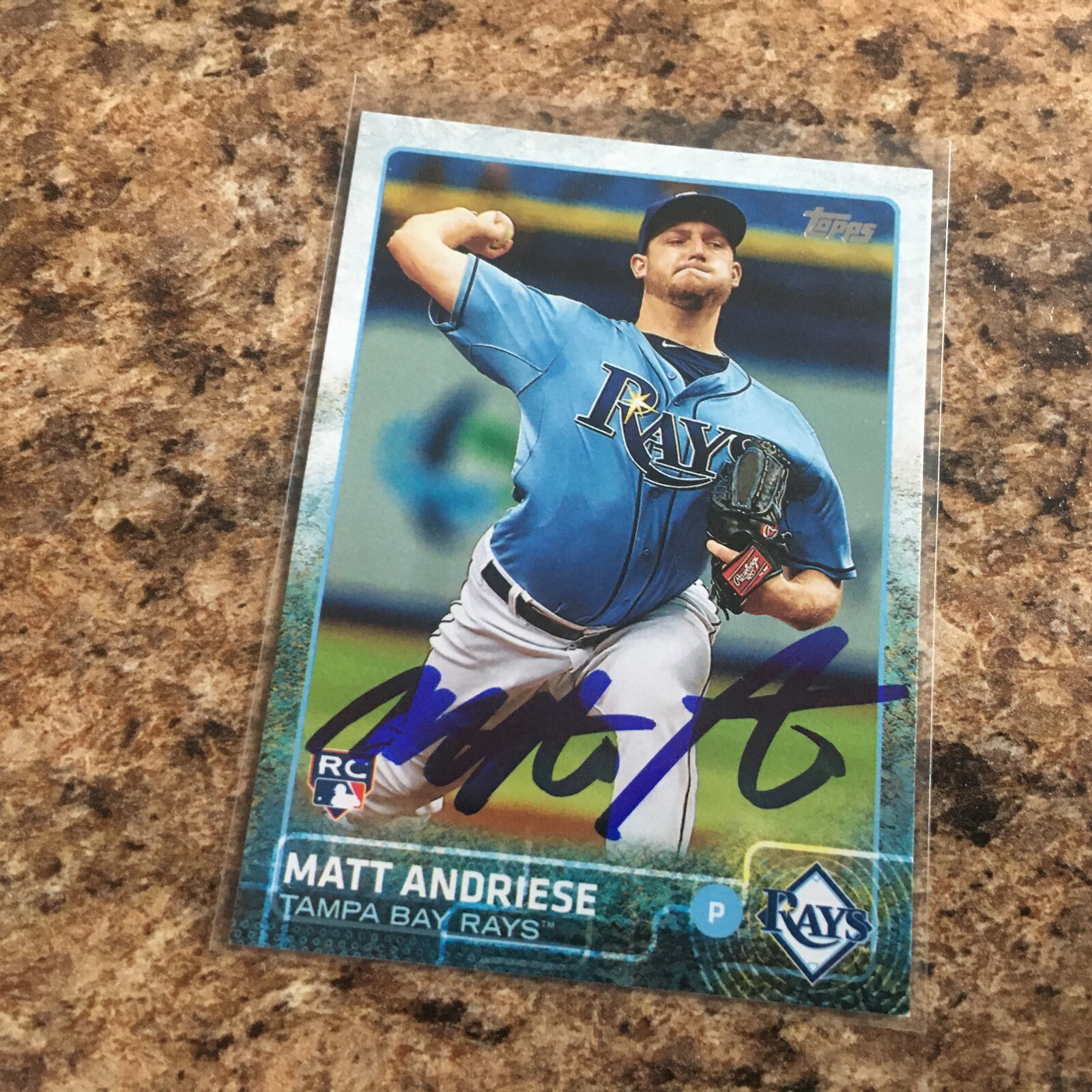 Matt Andriese Signed 2015 Topps Update Auto Rc Tampa Bay Rays | eBay