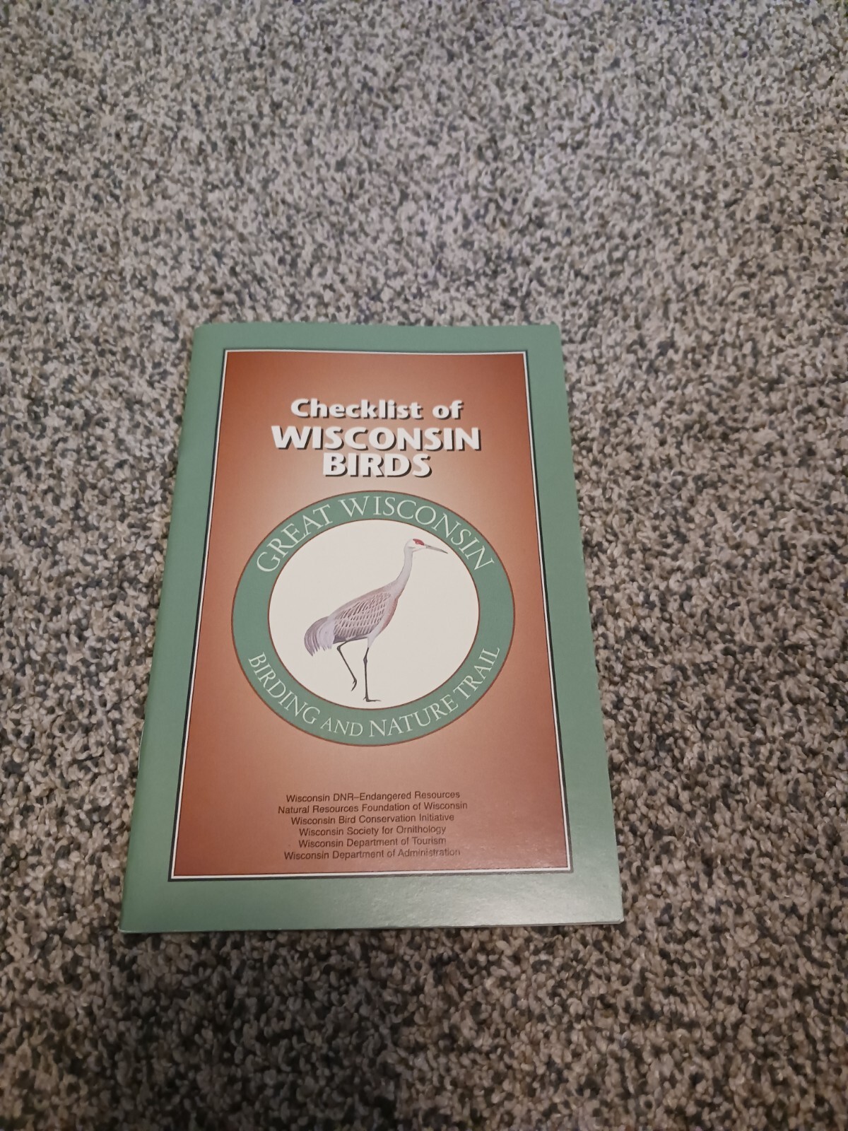 Checklist Of Wisconsin Birds Wisconsin DNR Booklet Pamphlet | eBay