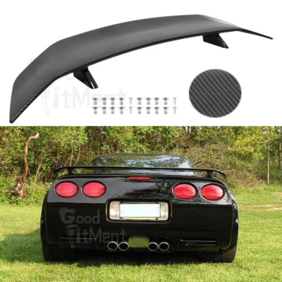 For Chevy Corvette C6 46" Carbon Rear Trunk Spoiler Racing GT Style ...