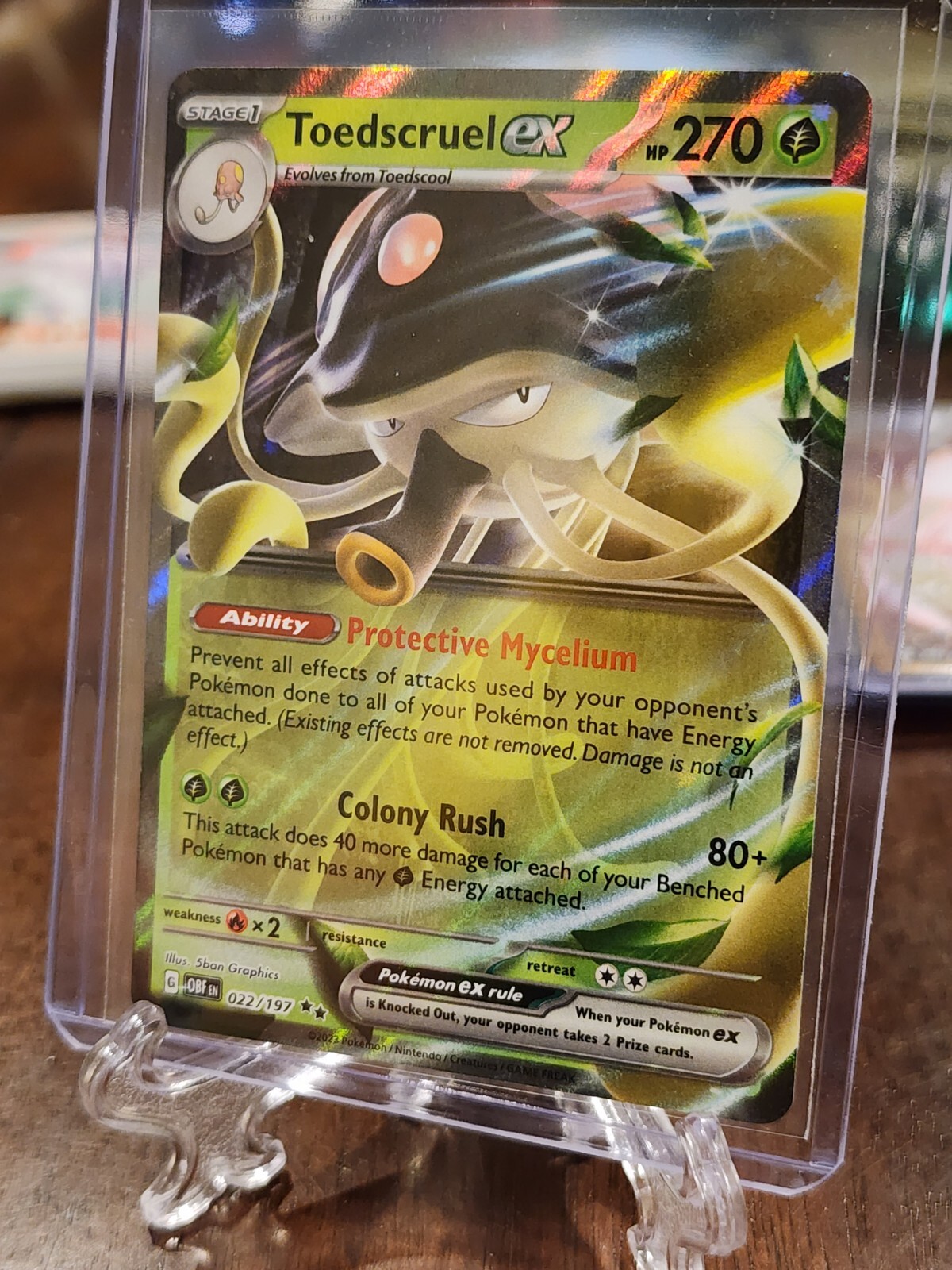 Toedscruel ex - 022/197 - Pokemon TCG Obsidian Flames (2023) - NM ...