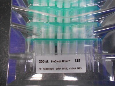 Rainin 30389299 BioClean Ultra LTS Tips 250uL 768 Tips in 8 Racks | eBay