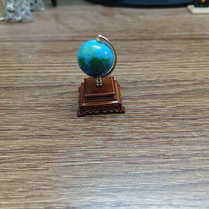 Dollhouse 1/12 Scale Miniature World Globe Model Furniture Decorate ...