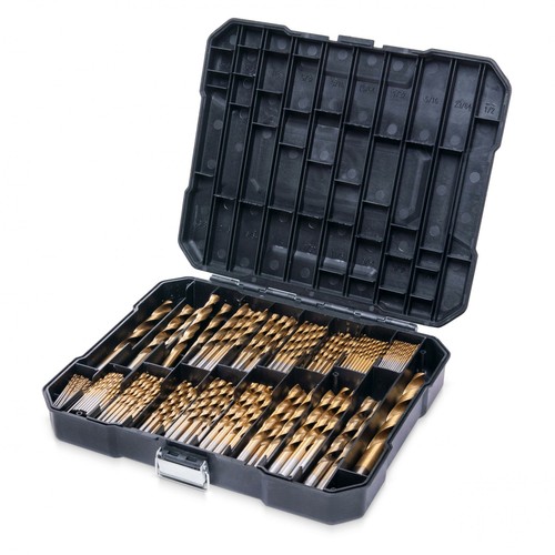 230 tlg Titanium Bohrersatz Metallbohrer Spiral Bohrer Set HSS TIN 1,2 ...