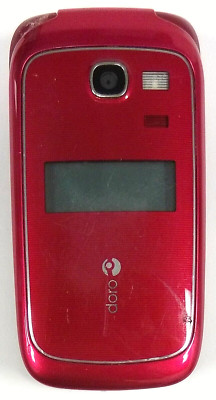 Doro PhoneEasy 618 | Red and White | Consumer Cellular | Flip Phone ...