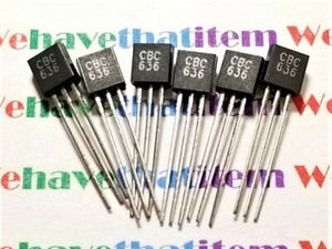 BC636 / C636 / CBC636/CROSSES TO ECG383, NTE383 /TRANSISTOR/TO92/6 ...