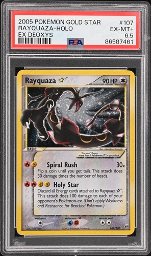 Rayquaza Goldstar EX Deoxys PSA Pokemon Gold Star | eBay