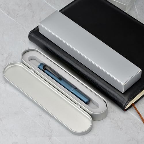 Hongdian M2 Mini Fountain Pen Fine Nib Soft Nib Blue Aluminum Slim ...