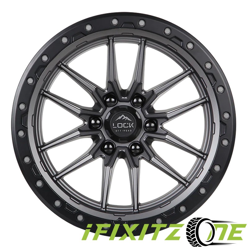 4 x Lock Offroad Krawler Matte Gray Wheels 8x180 20x10 -18et Truck Suv ...