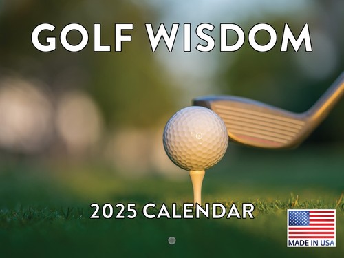 Golf Wisdom Calendar 2025 Monthly Wall Calender 12 Month | eBay