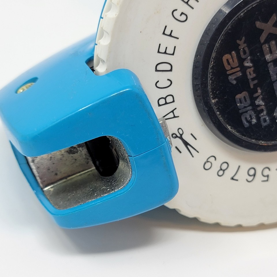 Lot 10 Rolls Rotex 3/8” Embossing Label Maker Tape Red Blue Rotex Dual ...