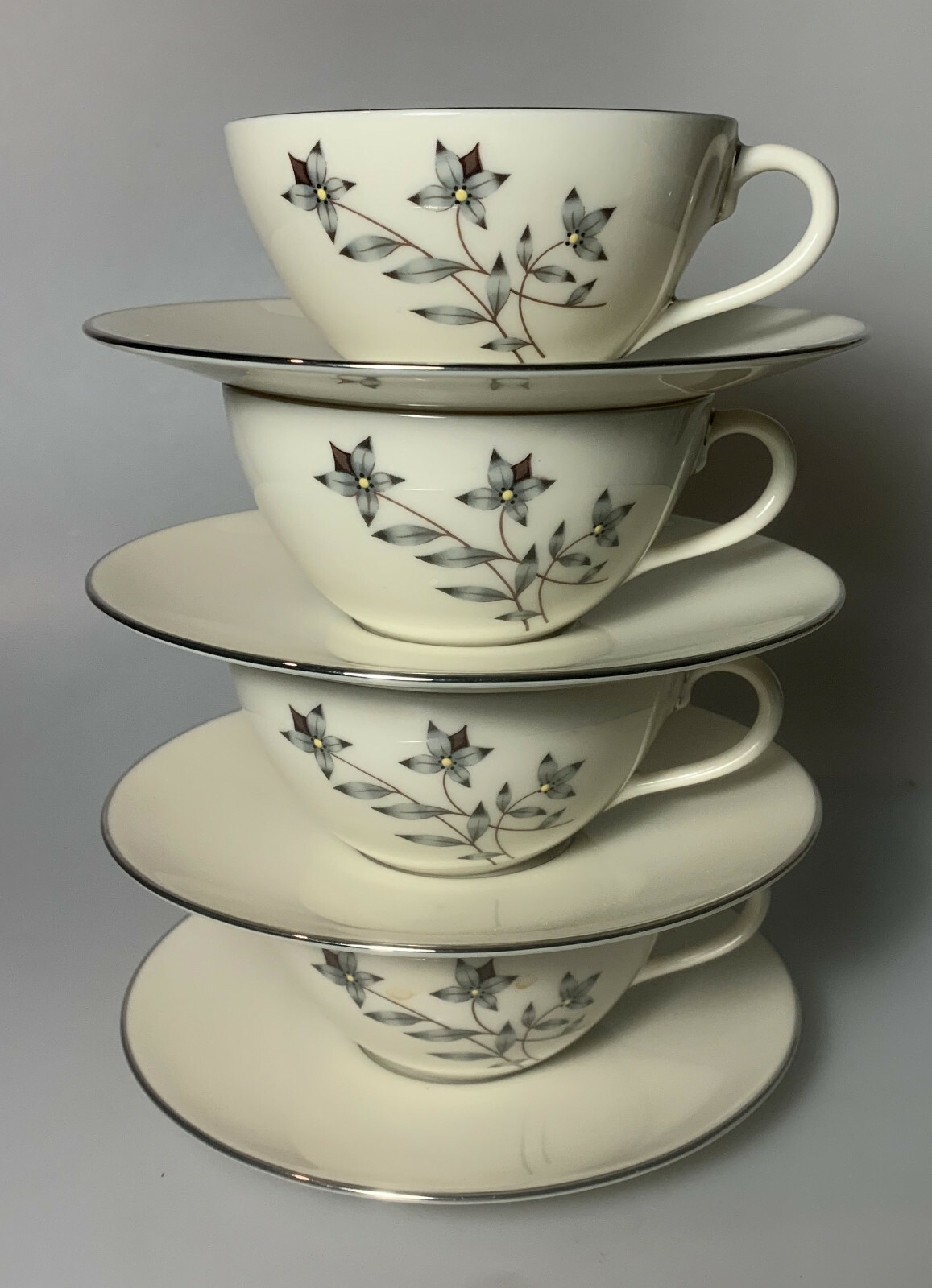LENOX PRINCESS X516 (SET OF 4) CUPS & SAUCERS 8 OZ MINT | eBay
