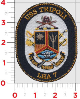 4" NAVY USS TENNESSEE BB-43 BATTLESHIP REBEL SHIP MILITARY EMBROIDERED ...