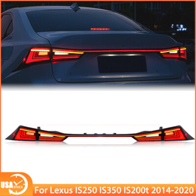 LED Tail Lights For Lexus IS 250 300 350 500 200t 2014-2020 Rear Lamps ...