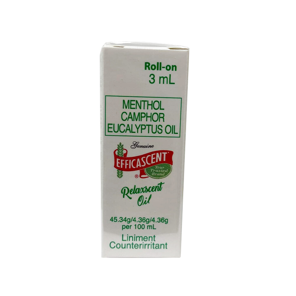 Genuine Efficascent Relaxing Oil Essential Liniment Pocket Mini Roll-on ...