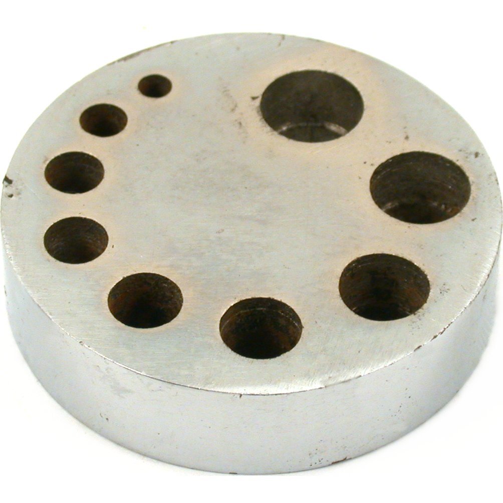 9 Hole Riveting Stake Jewelers Clockmakers Round Tool 2" x 1/2" | eBay