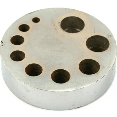 9 Hole Riveting Stake Jewelers Clockmakers Round Tool 2" x 1/2" | eBay