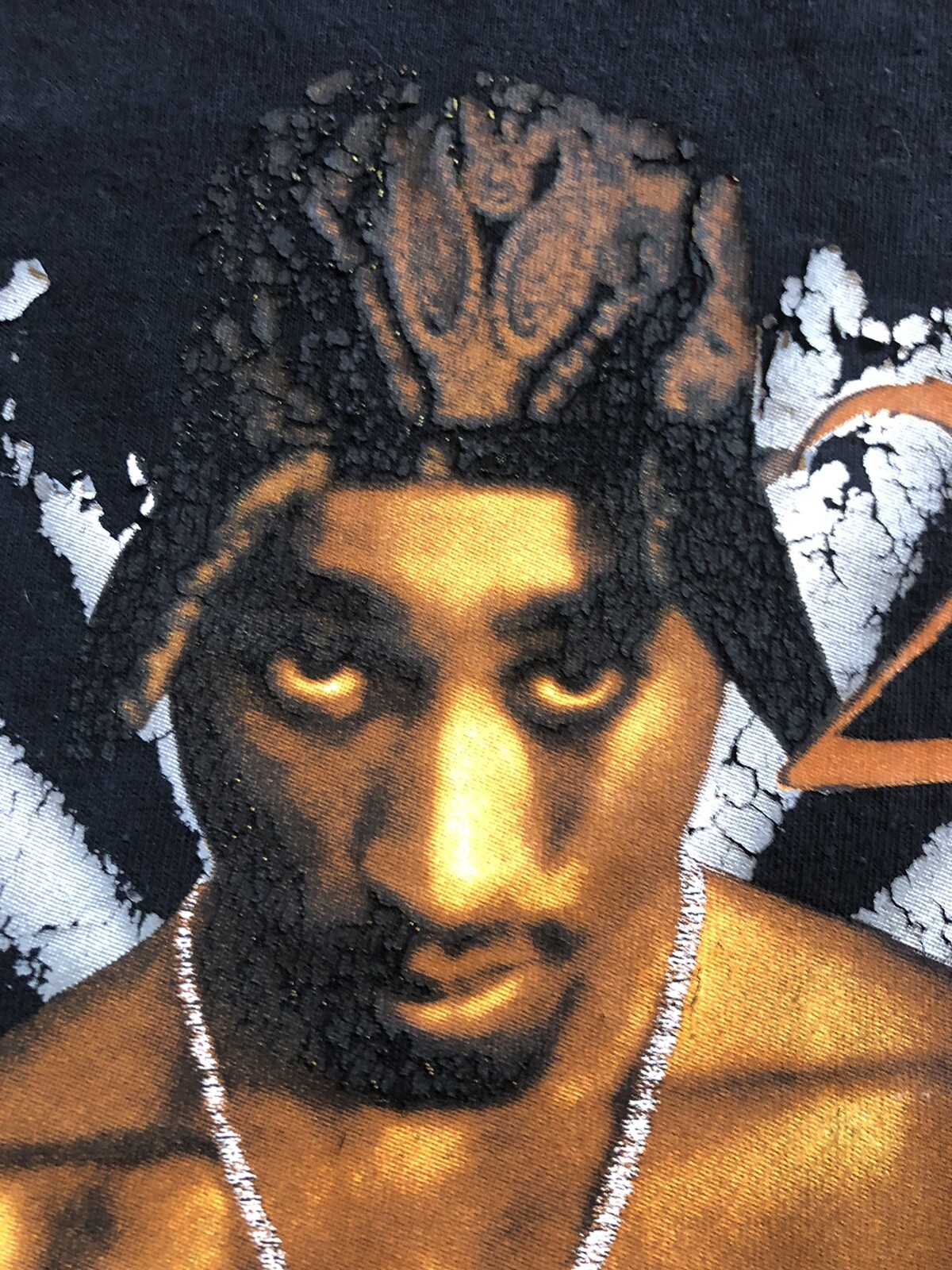 Rare Vtg 90’s 2Pac Tupac Shakur Black T Shirt No Tag … - Gem