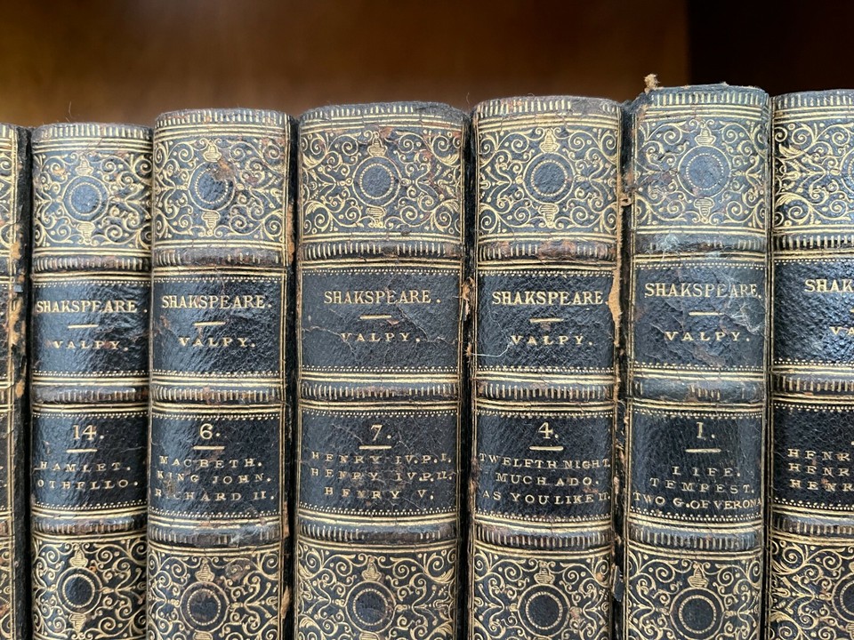 SHAKESPEARE FIRST EDITION COLLECTED WORKS 15 VOLS., A.J. VALPY, 1833 ...