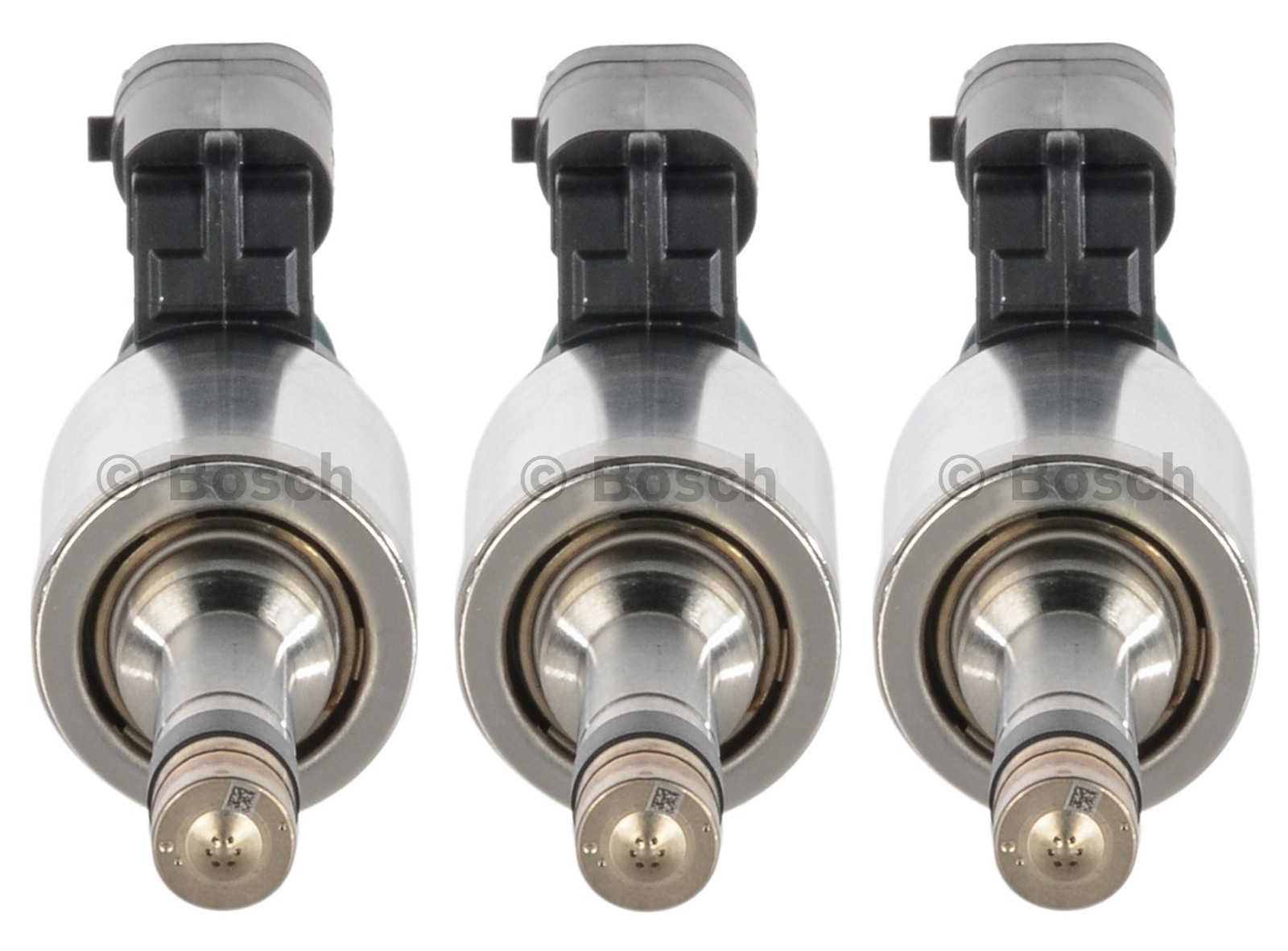 Set of 3 Bosch Fuel High-pressure Injectors for Ford Fiesta Focus 1.0L ...