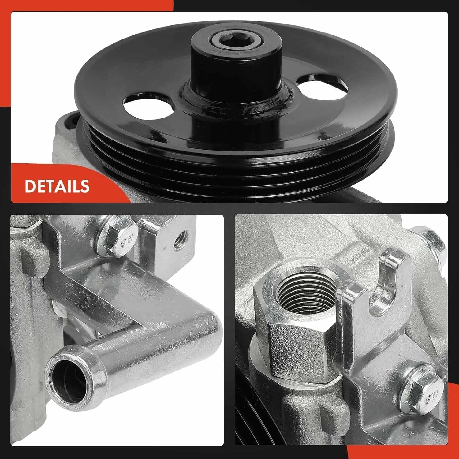 Power Steering Pump w/Pulley Spectra Spectra-5 Sportage Tucson 57100 ...