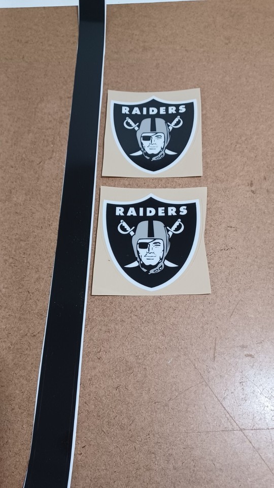 OAKLAND RAIDERS FULL SIZE FOOTBALL HELMET DECALS 20 MILS COMPLETE KIT ...