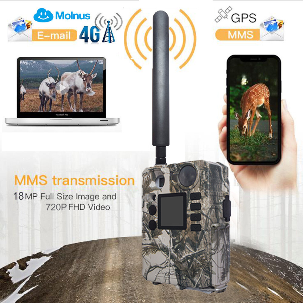 4G Cellular Trail Camera Mobile AT&T Game hunting security Cams 18MP HD ...