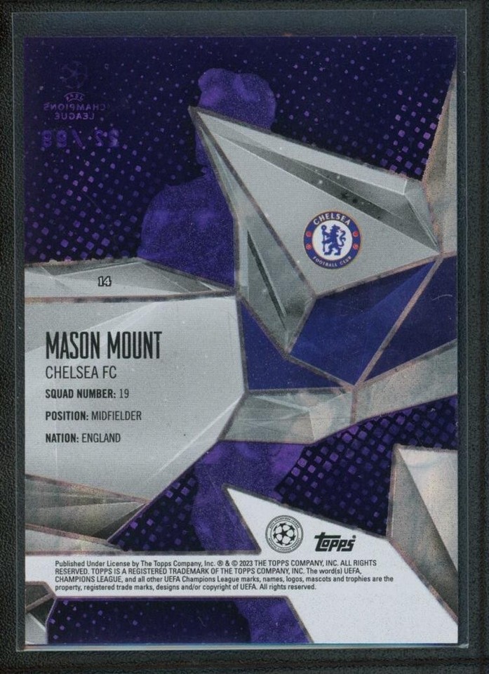 2023 MASON MOUNT 22/99 TOPPS CRYSTAL PREMIUM UEFA CHAMPIONS LEAGUE | eBay